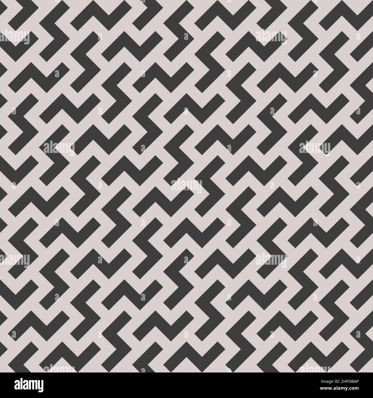 Zigzag Lines Geometric Seamless Background in Black and White Color ...