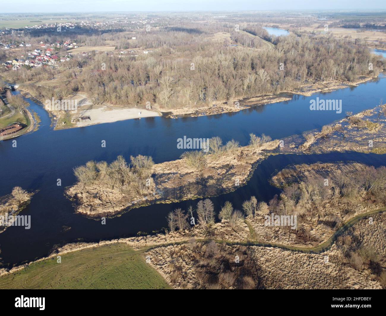 Oxbow lake aerial hi-res stock photography and images - Alamy