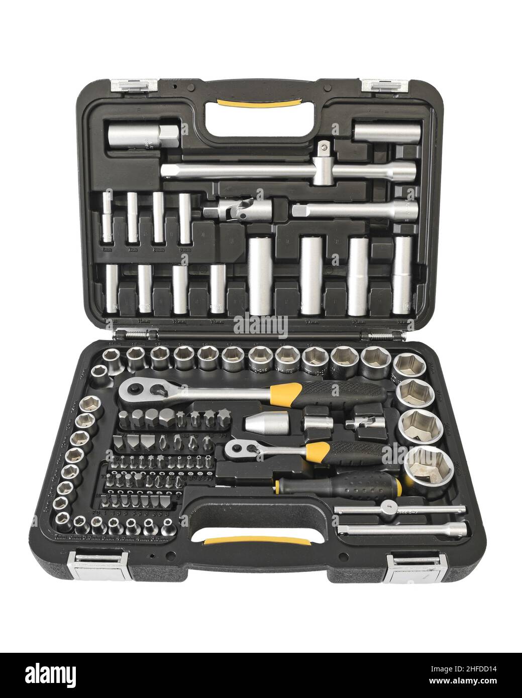 Mechanical hand tool kit isolated on white background. Mechanic ...