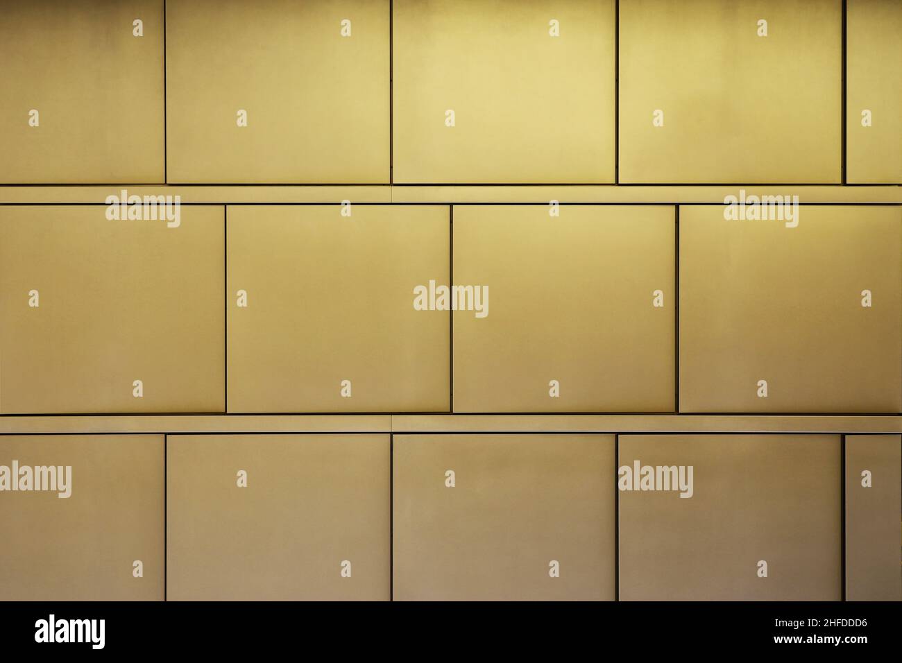 Photo for background material of wall made of golden metal panel Stock ...