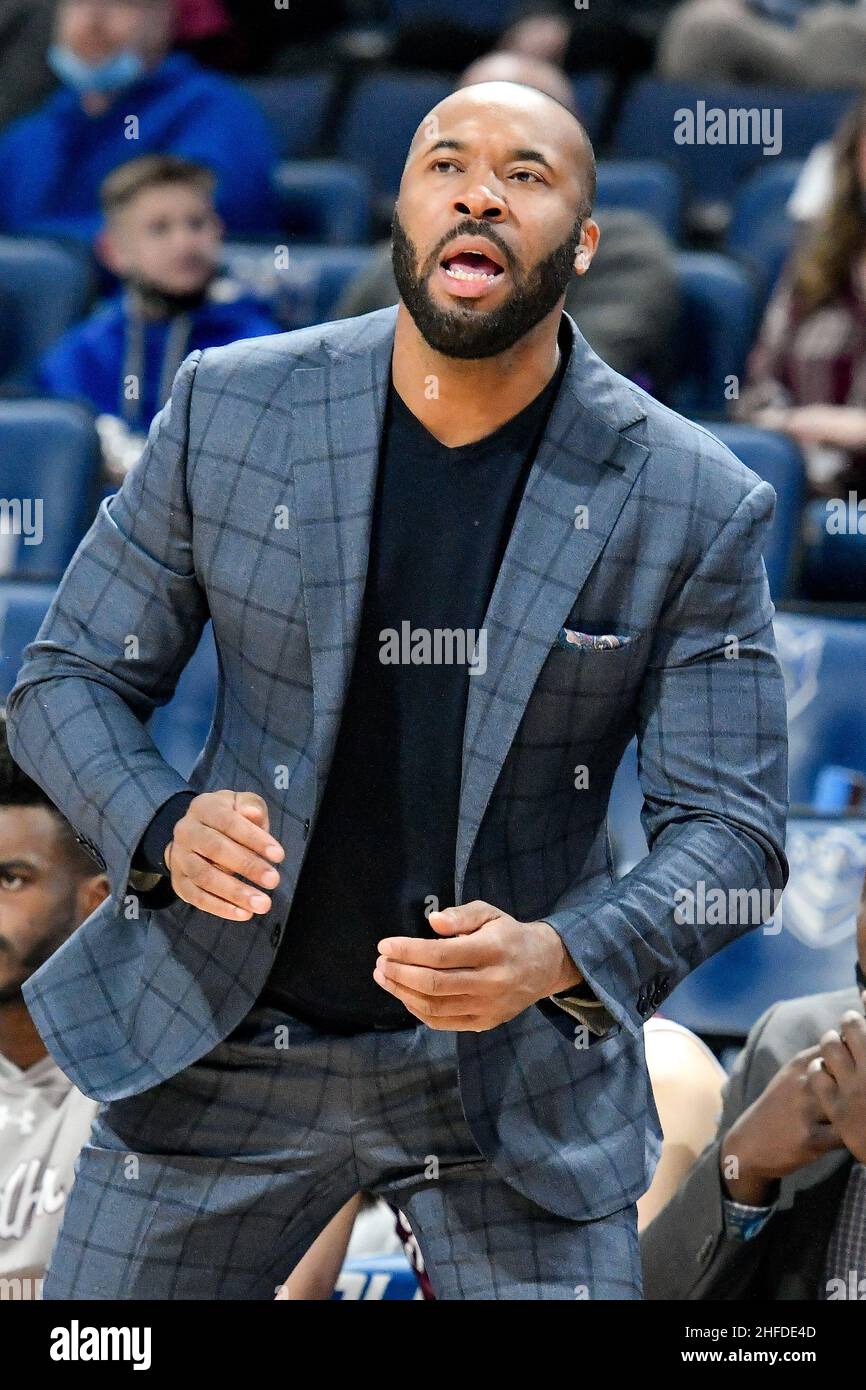 January 15, 2022: Fordham Rams head coach Kyle Neptune in a A-10 ...