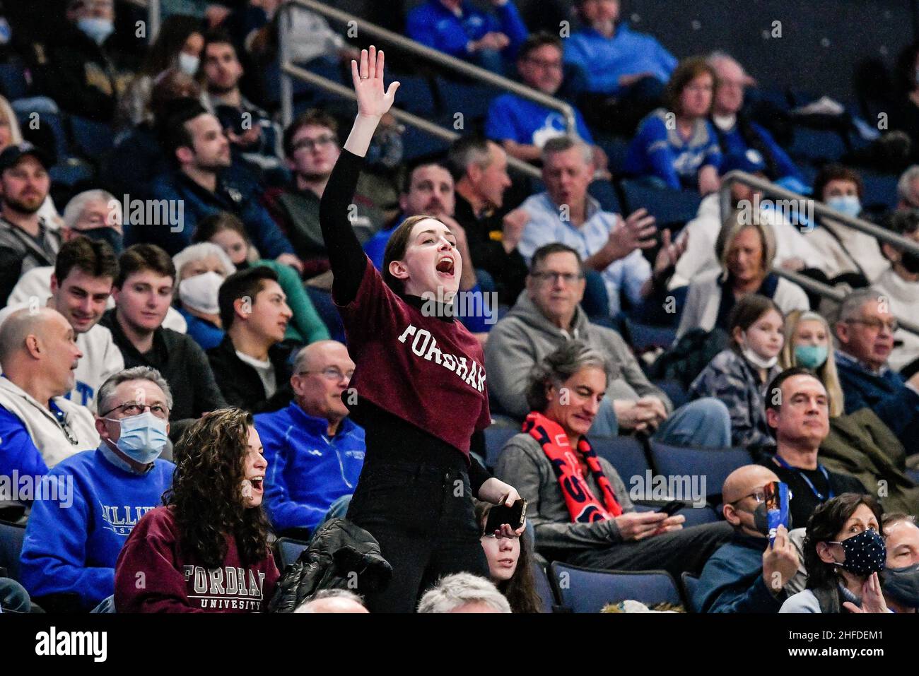 January 15, 2022: Being on the road doesn't stop this Fordham fan from ...