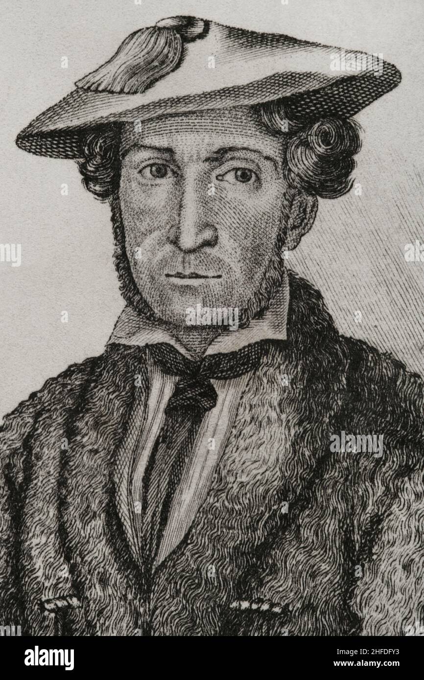 Martin Zurbano (1788-1845). Spanish guerrilla fighter. He fought in the ...