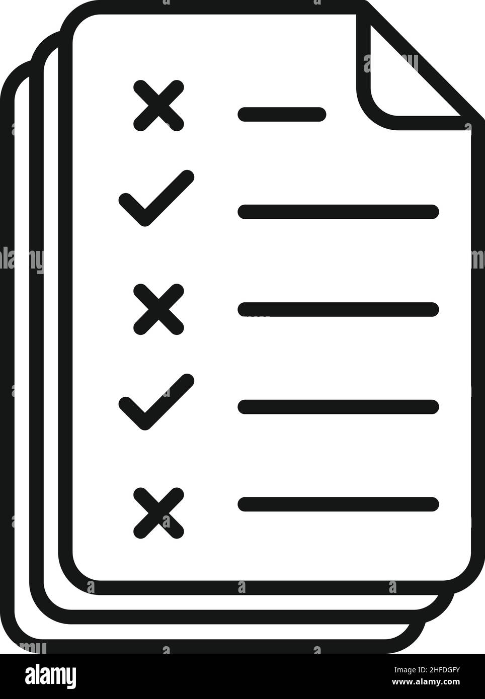 Academic exam icon flat vector. Book final. Paper write Stock Vector ...