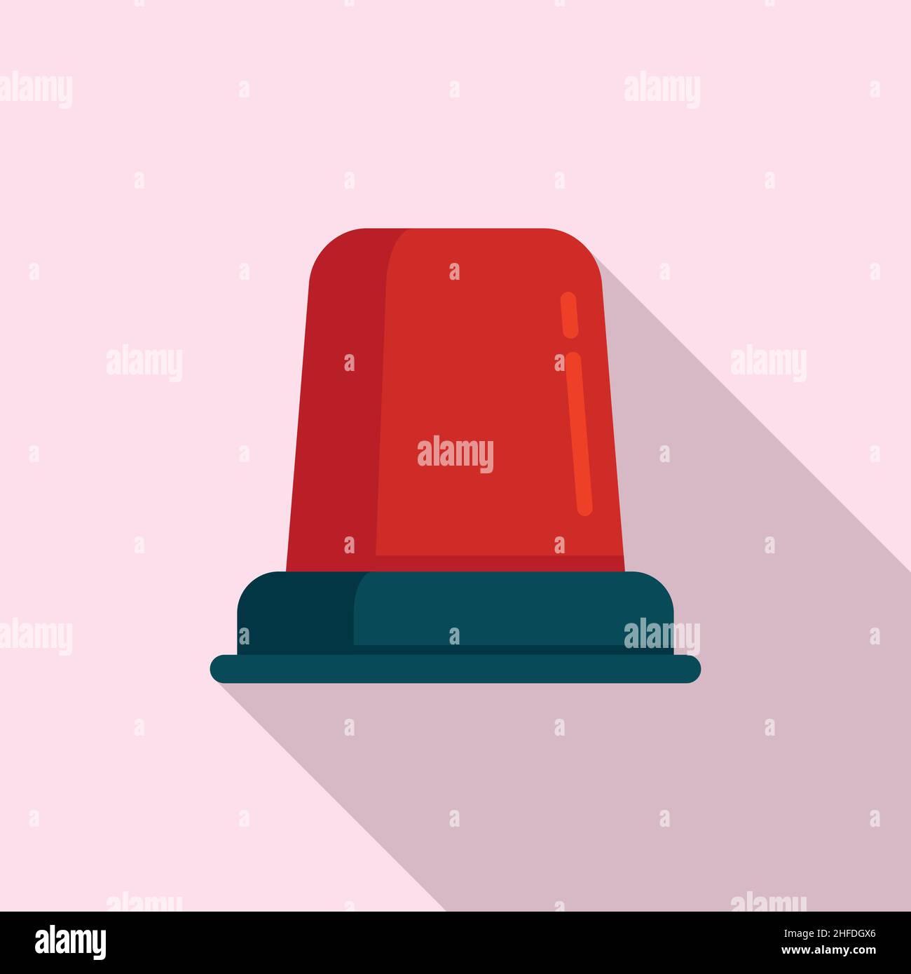 Rescuer flasher icon flat vector. Emergency alarm. Siren ambulance ... Rescuer flasher icon flat vector. Emergency alarm. Siren ambulance ...