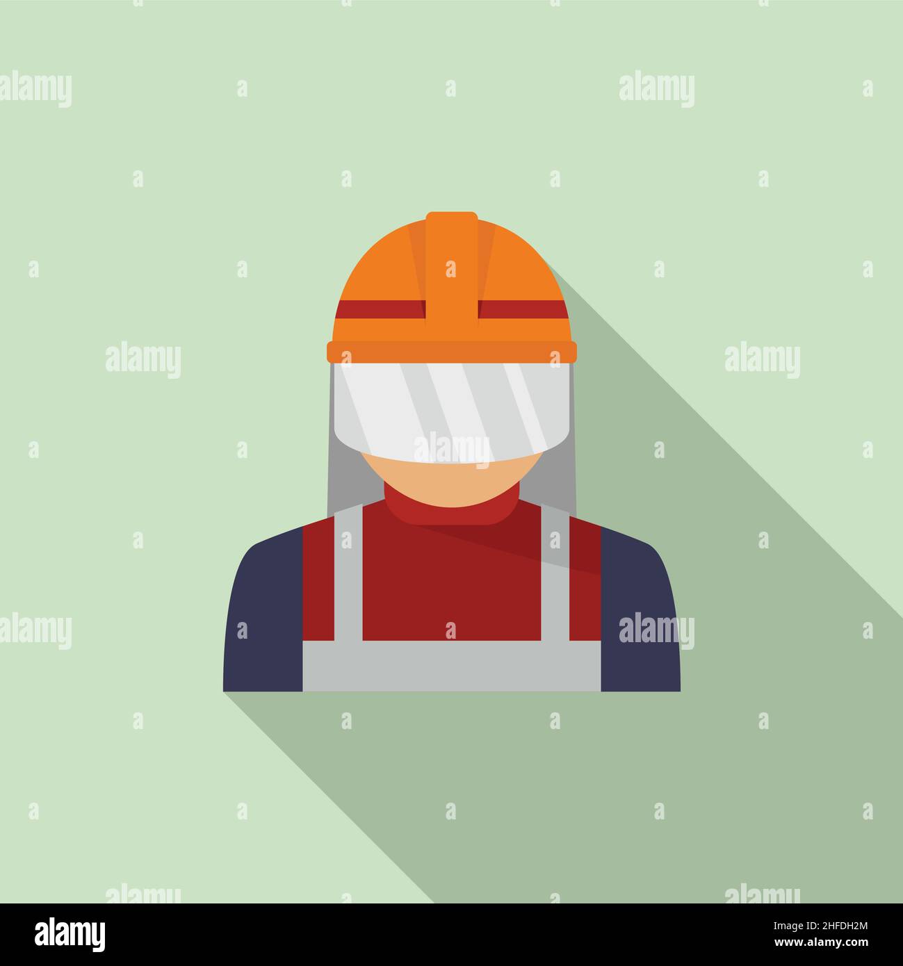 Rescuer firefighter icon flat vector. Flood hurricane. Fire victim ...