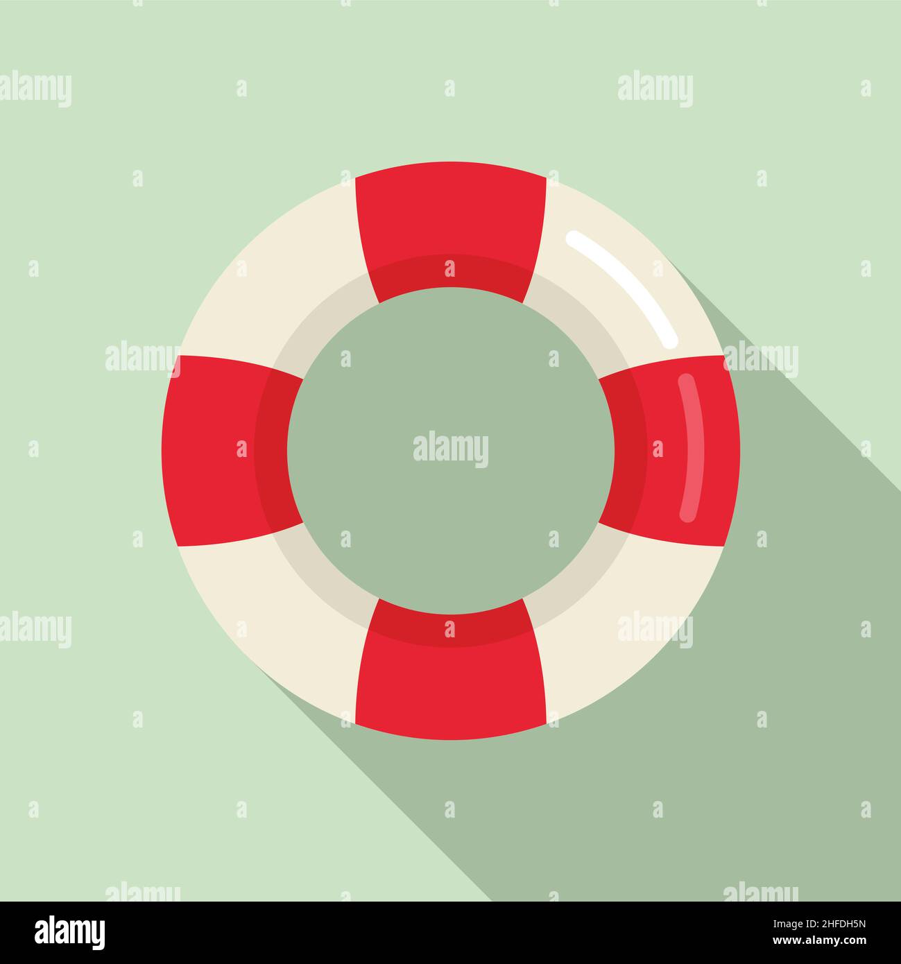 Lifebuoy icon flat vector. Ring buoy. Safety float Stock Vector Image ...