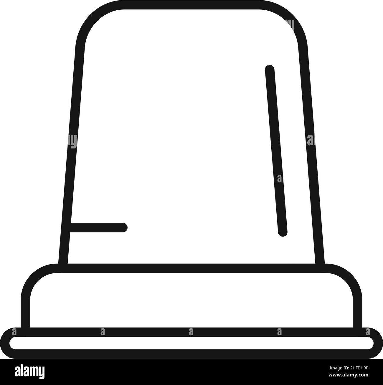 Rescuer flasher icon outline vector. Emergency alarm. Siren ambulance ... Rescuer flasher icon outline vector. Emergency alarm. Siren ambulance ...