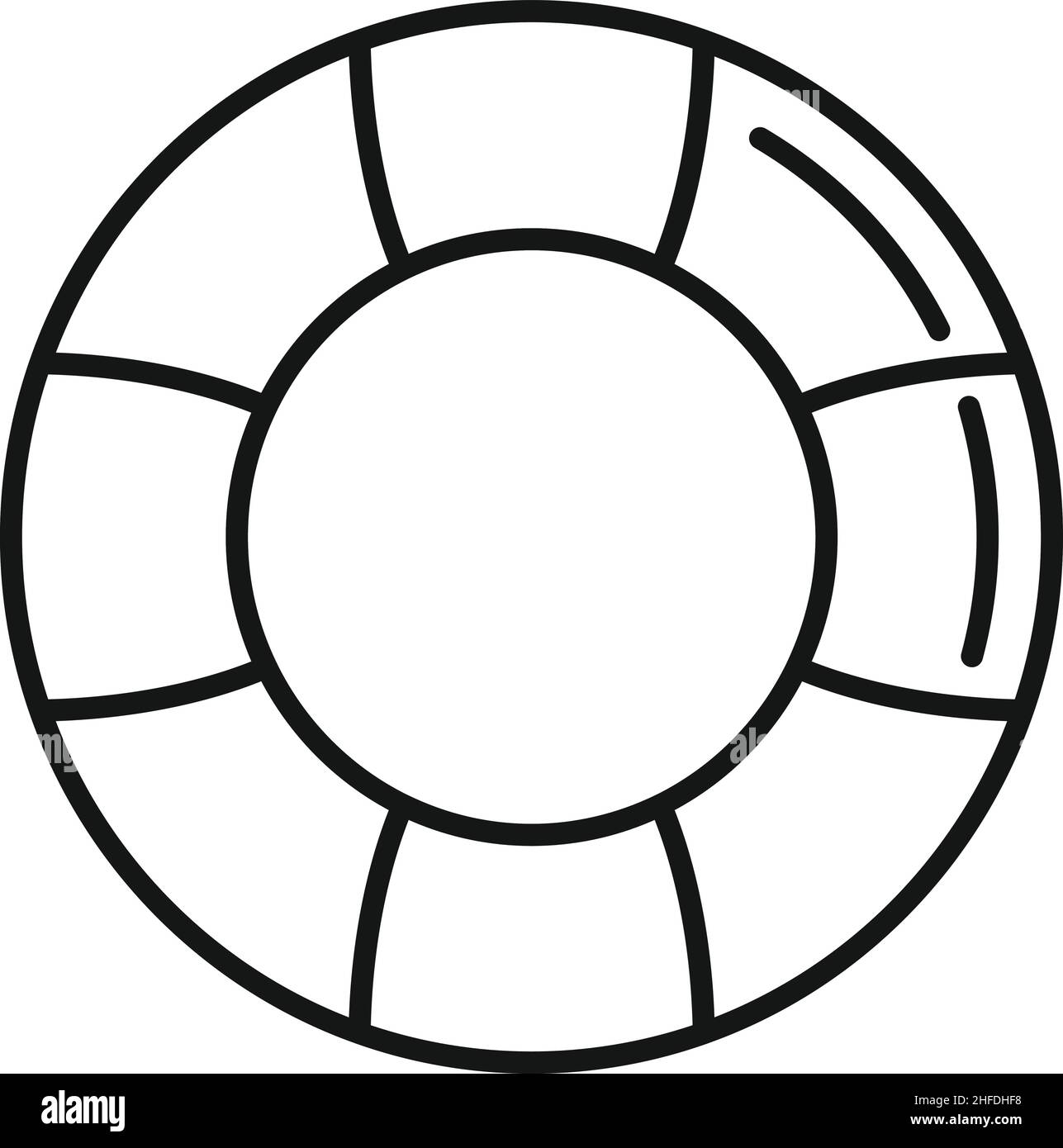 Lifebuoy icon outline vector. Ring buoy. Safety float Stock Vector ...