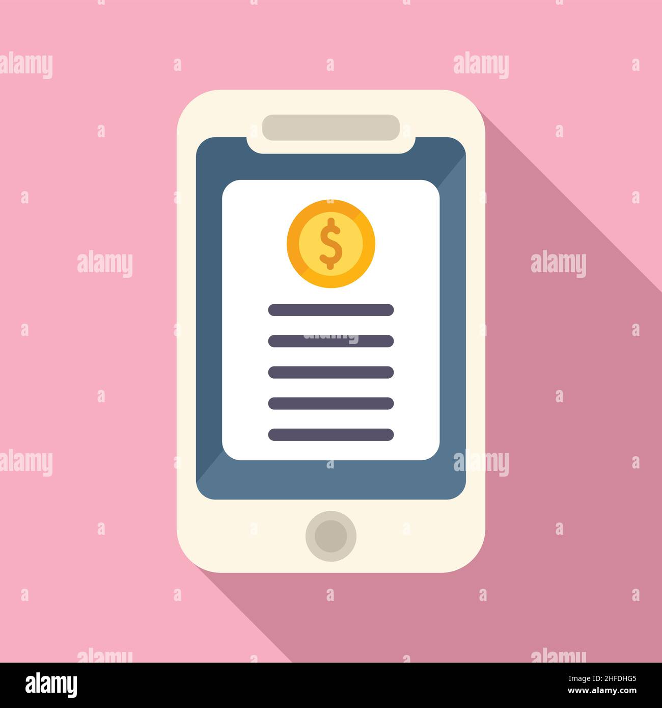 Subscription icon flat vector. Model service. Business plan Stock ...