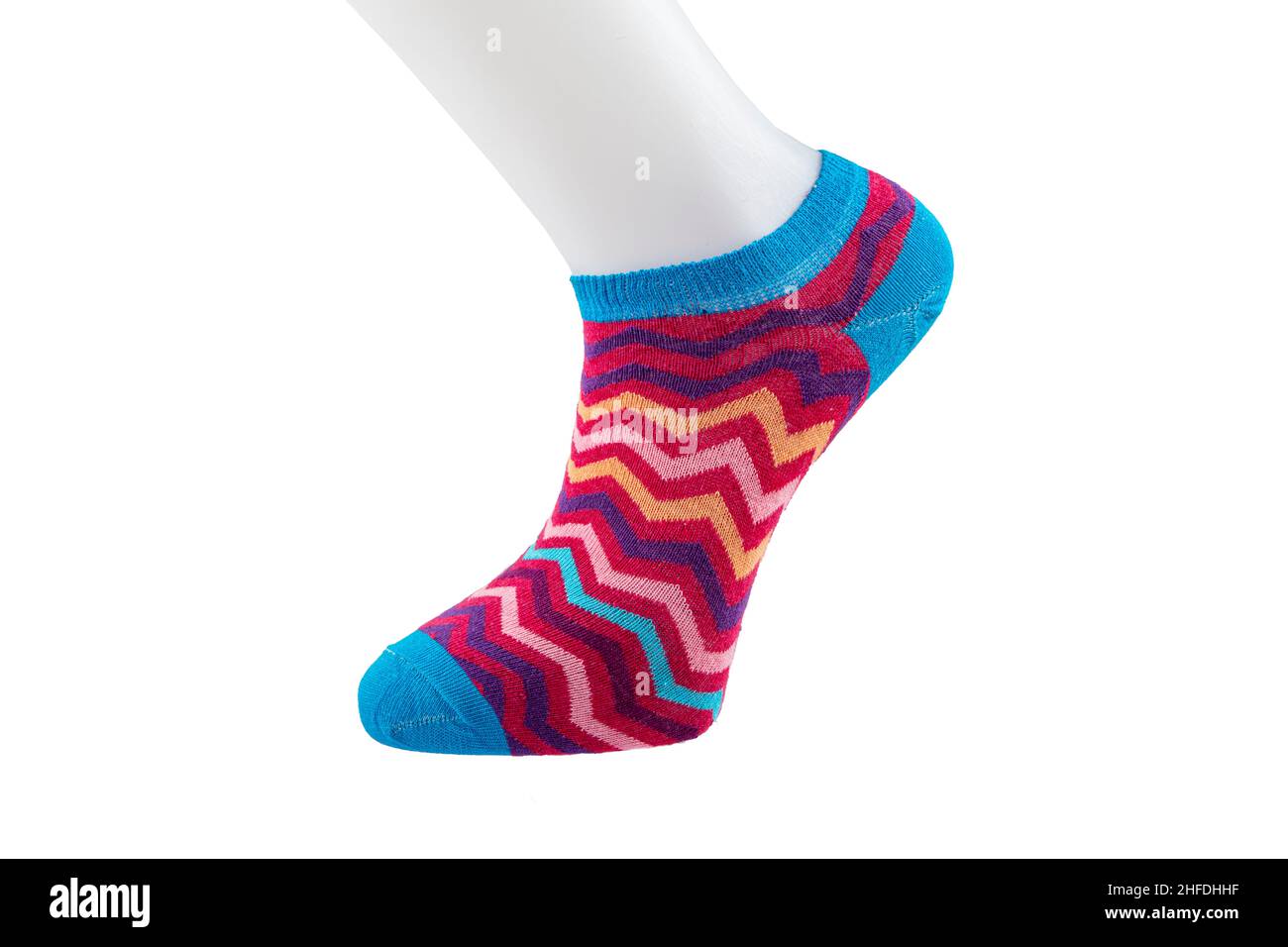 colorful socks isolated on white background. Different colors of socks ...