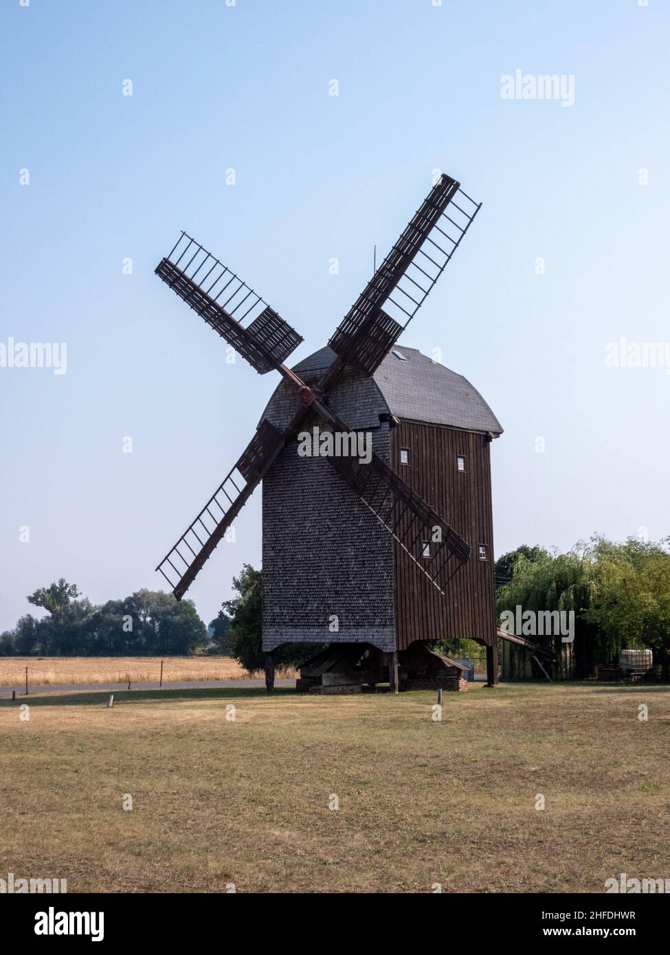 The wind mill in Wilhelmsaue was built in 1880. Until 1964 flour and ...