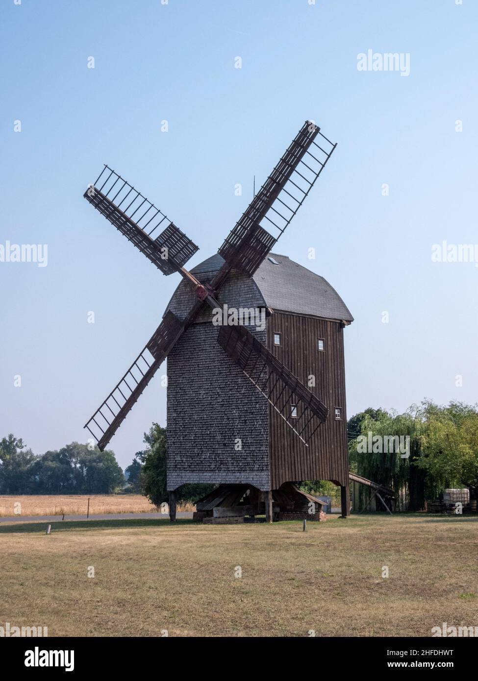 The wind mill in Wilhelmsaue was built in 1880. Until 1964 flour and ...