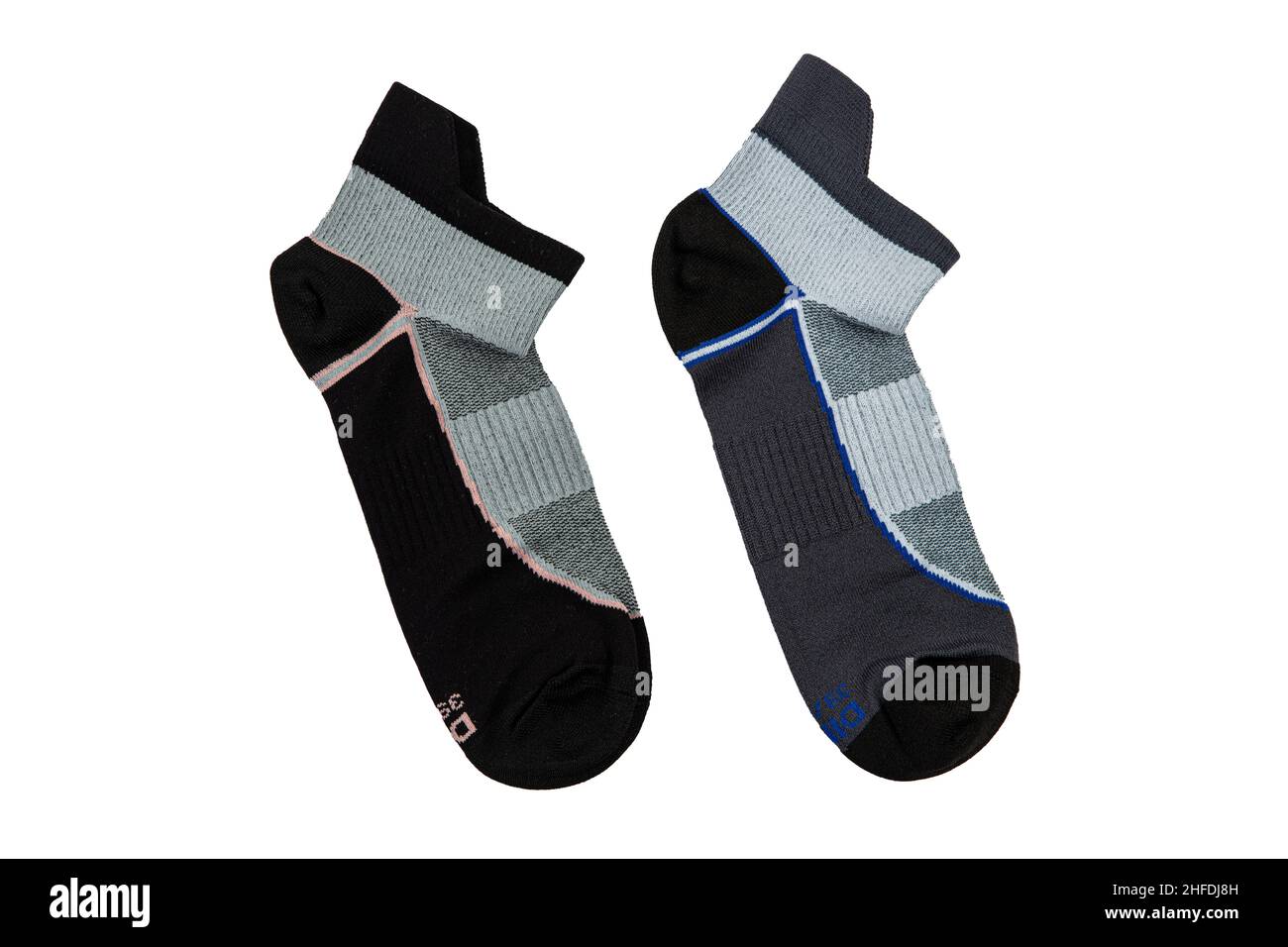 colorful socks isolated on white background. Different colors of socks ...