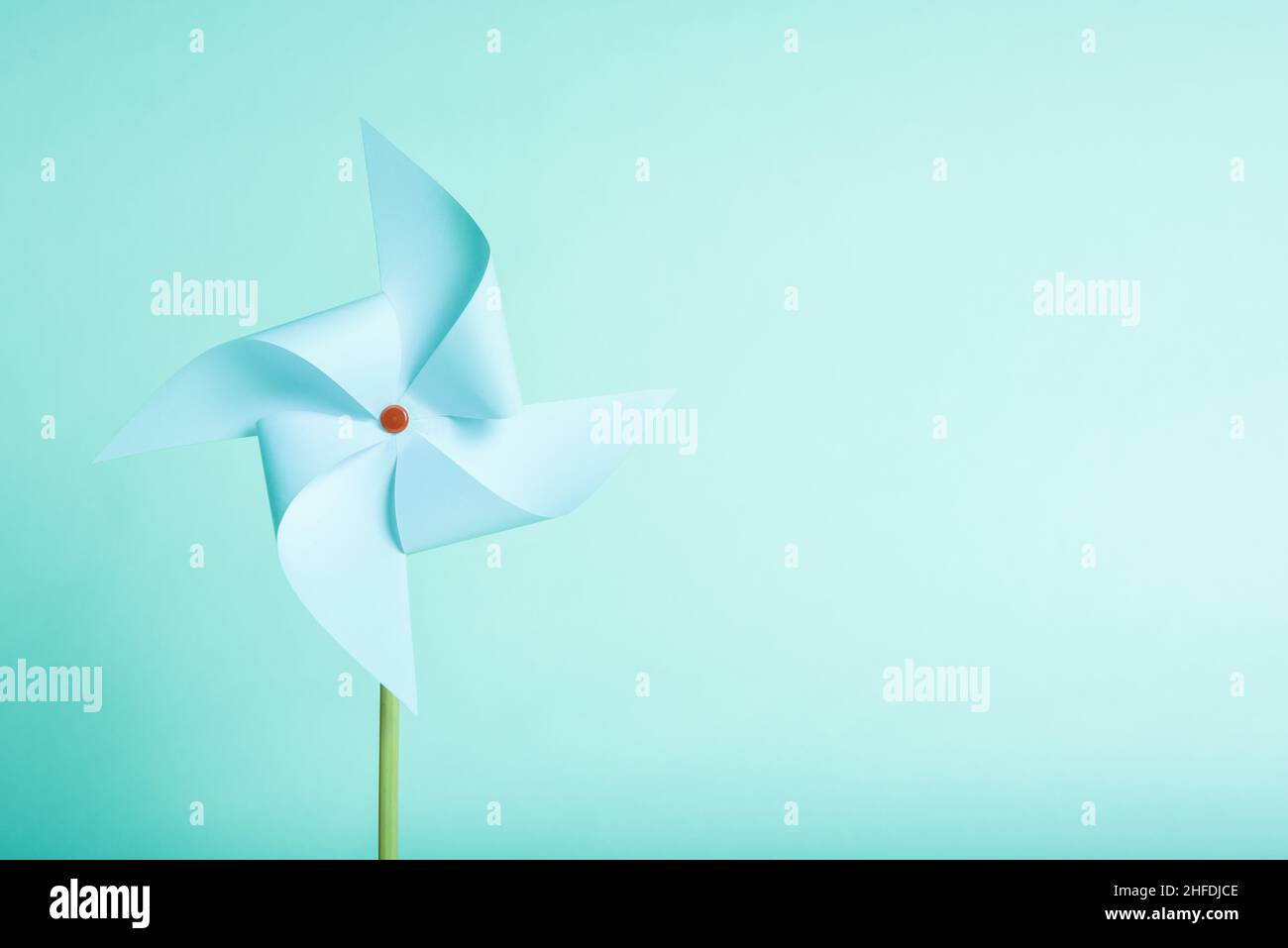 Sustainable energy production concept of paper windmill or turbine to ...