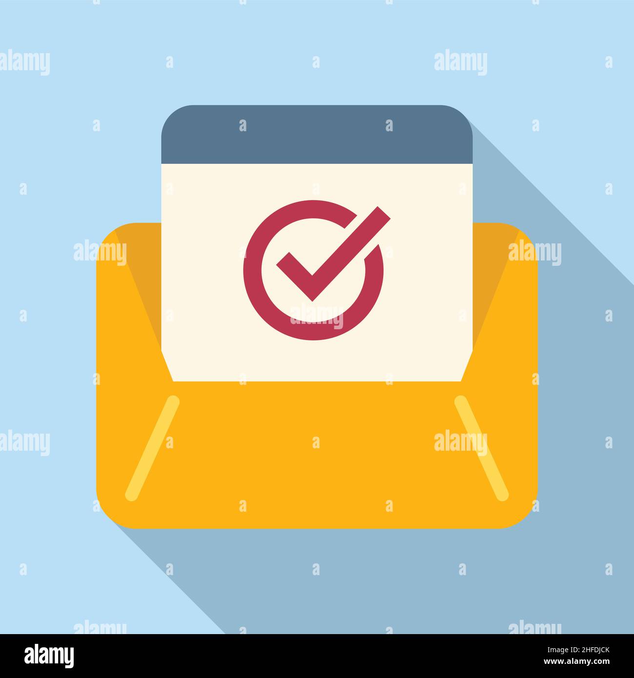 Mail delivery icon flat vector. Model service. Business economy Stock ...