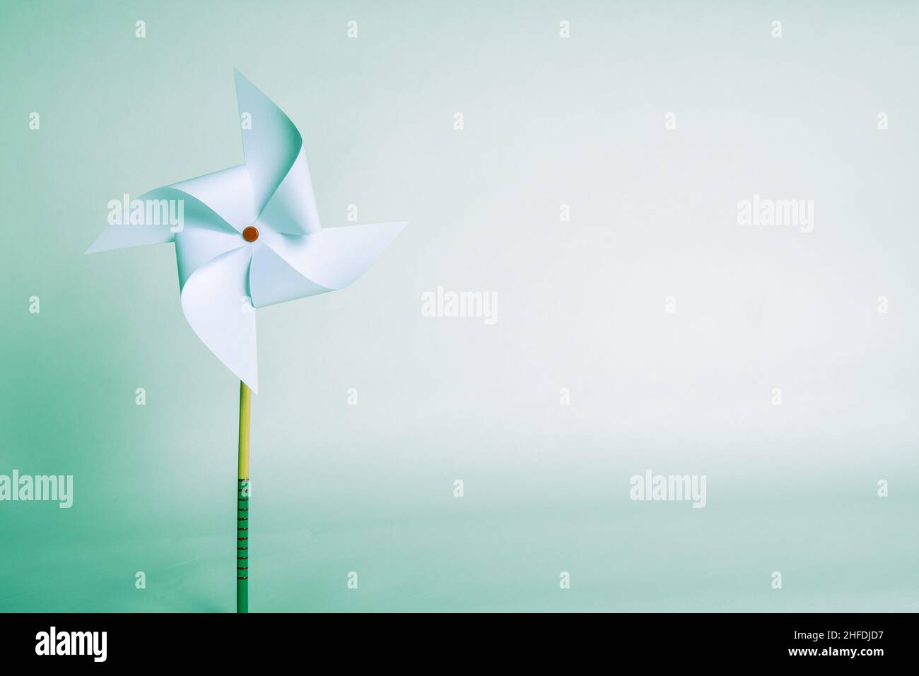 Sustainable energy production concept of paper windmill or turbine to ...