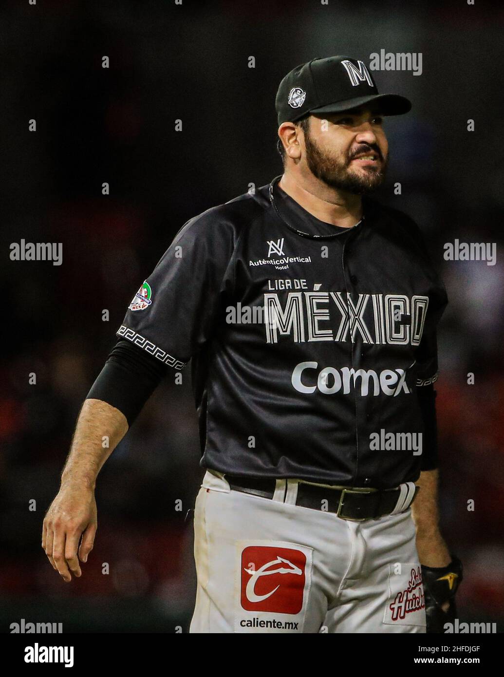 MAZATLAN, MEXICO - FEBRUARY 02: Edgar Gonzalez starting pitcher of ...