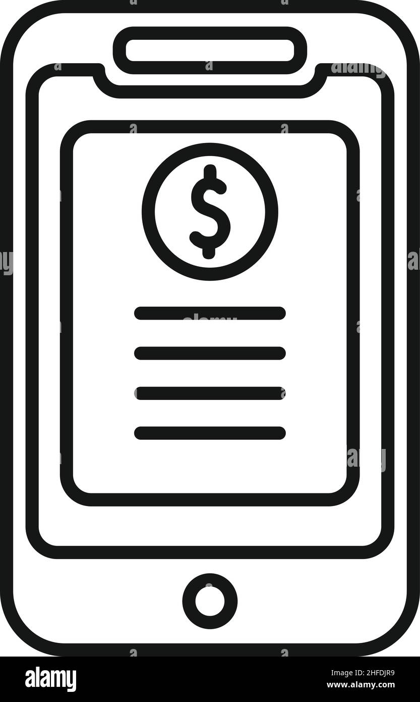 Subscription icon outline vector. Model service. Business plan Stock ...