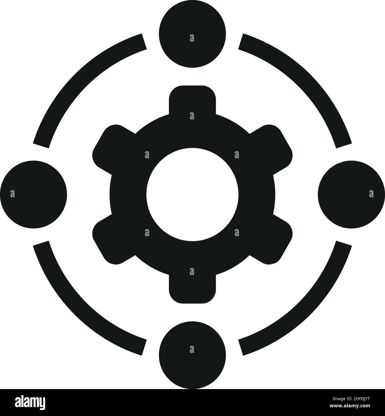 Teamwork adapt icon simple vector. Personal creative. Strategy team ...