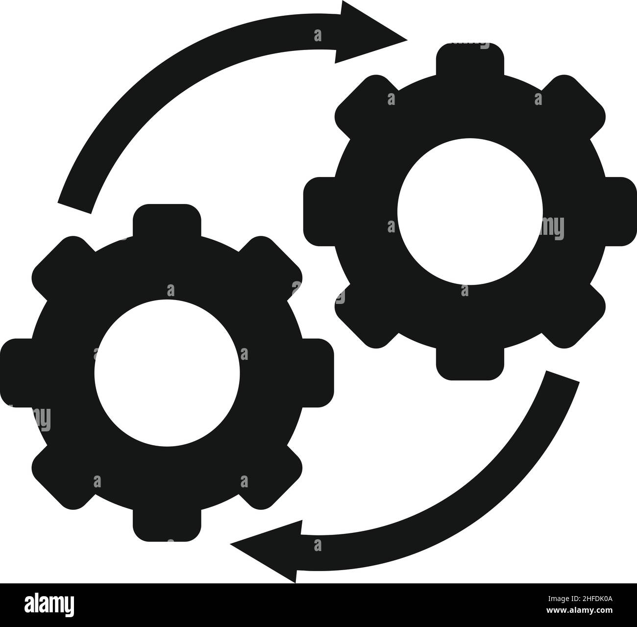 Strategy adapt icon simple vector. Creative teamwork. Team change Stock ...