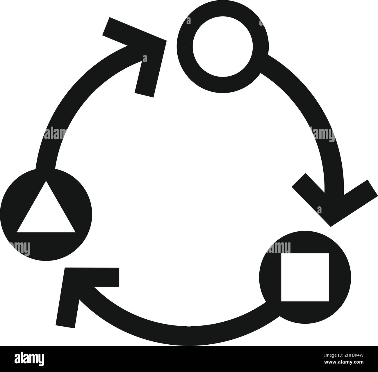 Adapt development icon simple vector. Creative strategy. Team personal ...