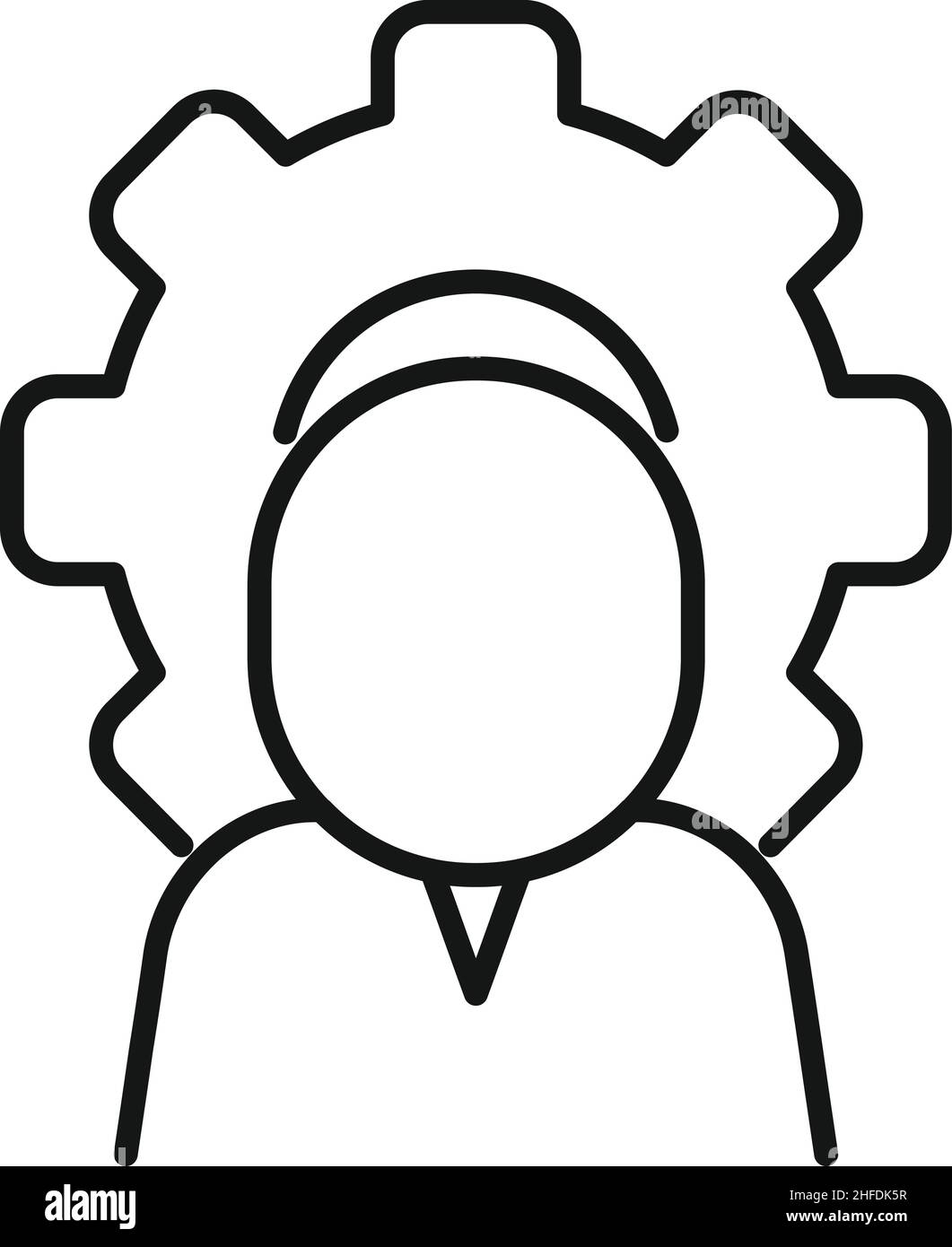 Personal adapt icon outline vector. Creative strategy. Team adaptive ...