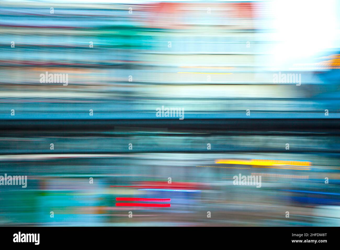 light effects of hamburg train by night Stock Photo - Alamy