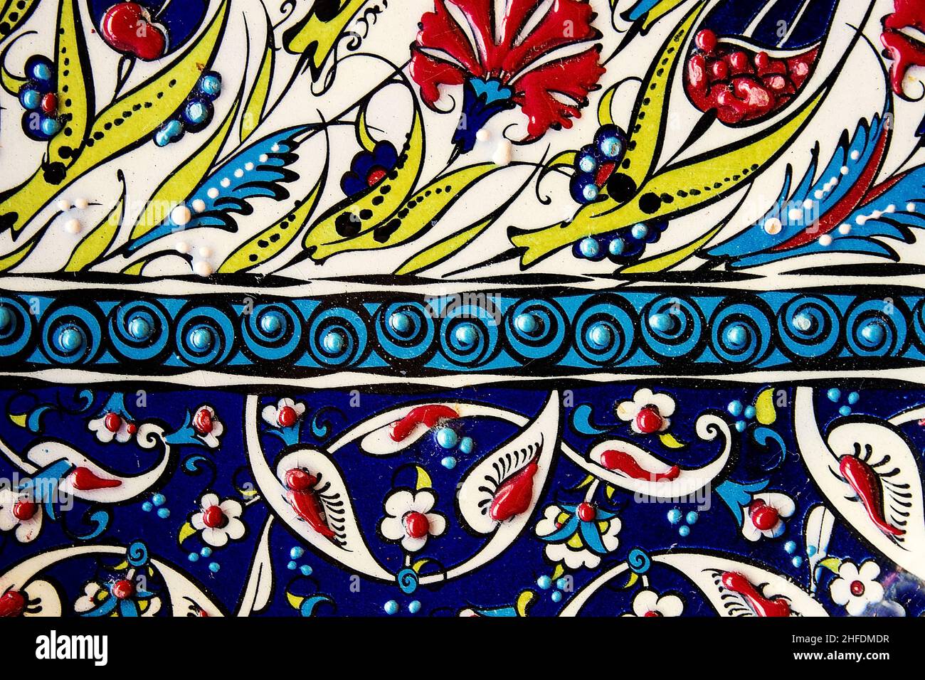 Traditional ottoman patterns on the porcelain surface. Traditional ...