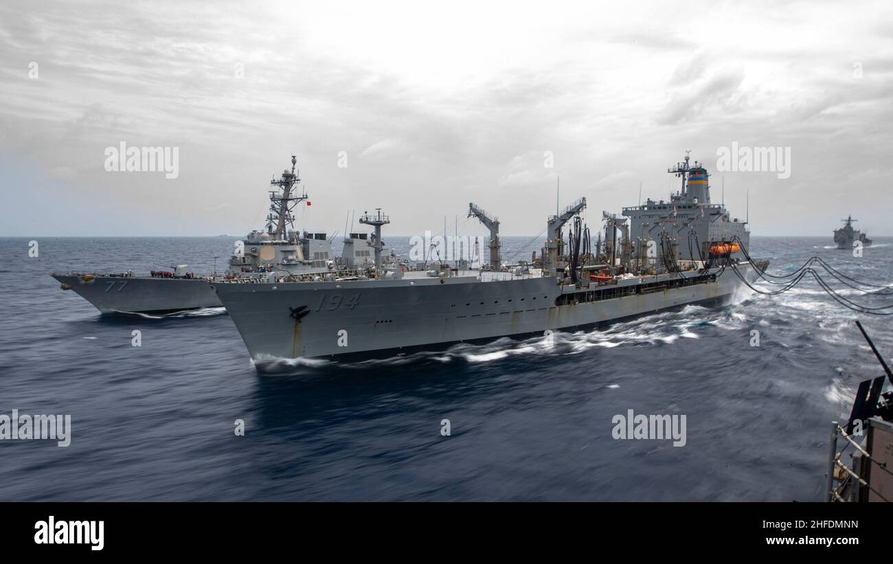 SOUTH CHINA SEA (Jan. 13, 2022) The guided-missile destroyer USS O’Kane ...