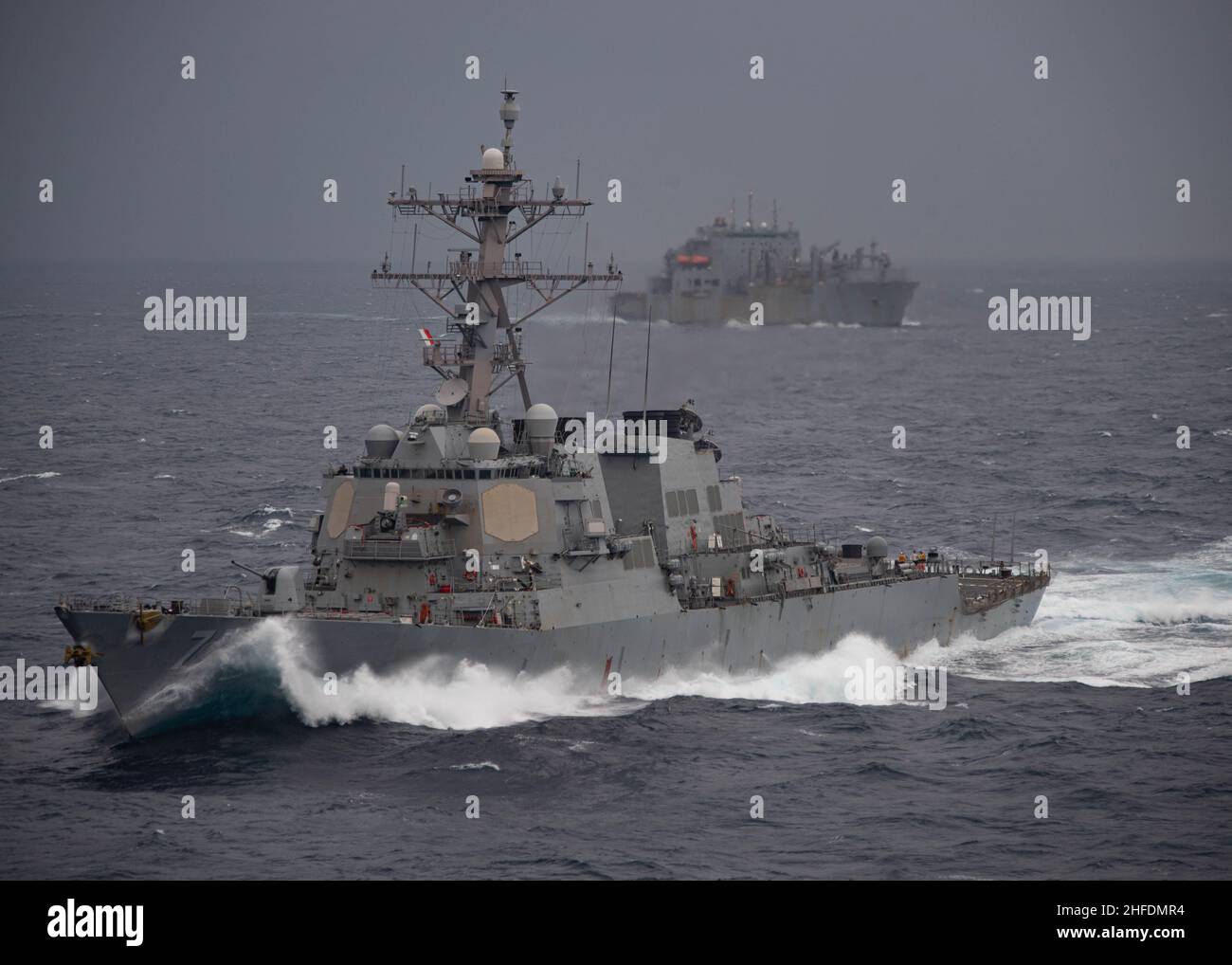 SOUTH CHINA SEA (Jan. 13, 2022) The guided-missile destroyer USS O’Kane ...