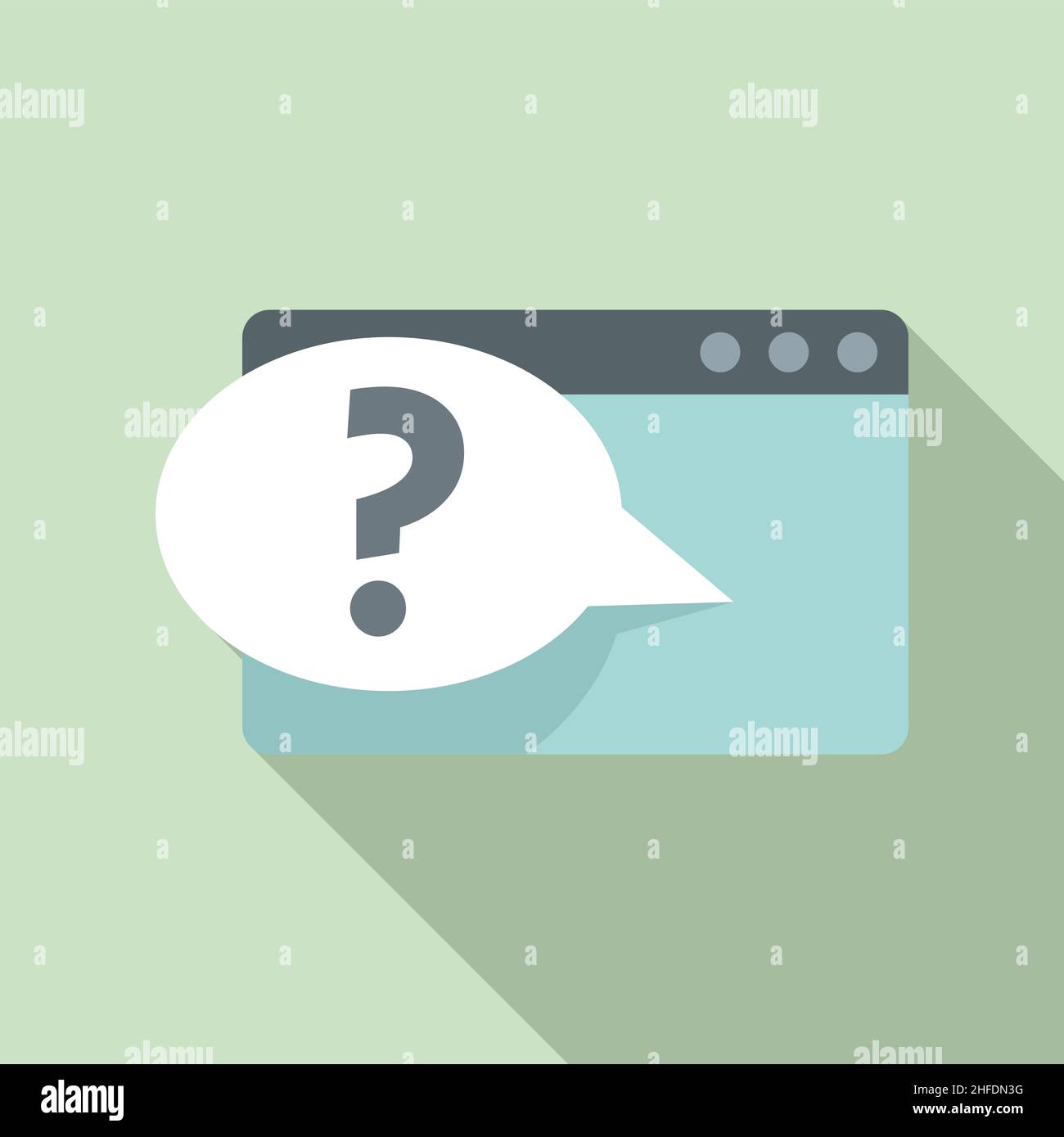 Web request icon flat vector. Online information. Screen file Stock ...