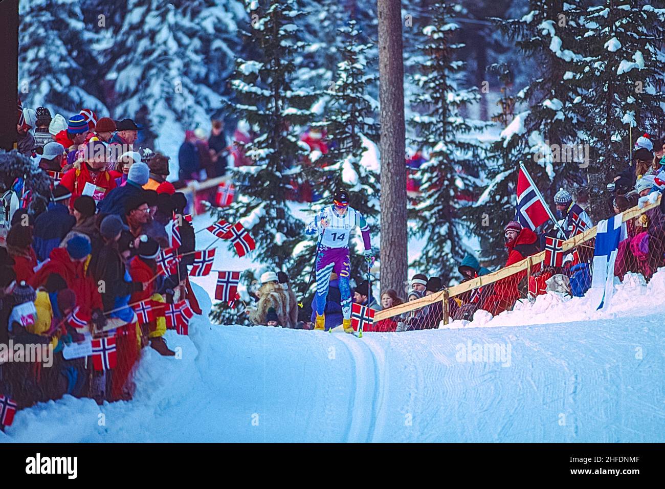 Todd Boonstra (USA) competing in the men's 10km cross country skiing at ...