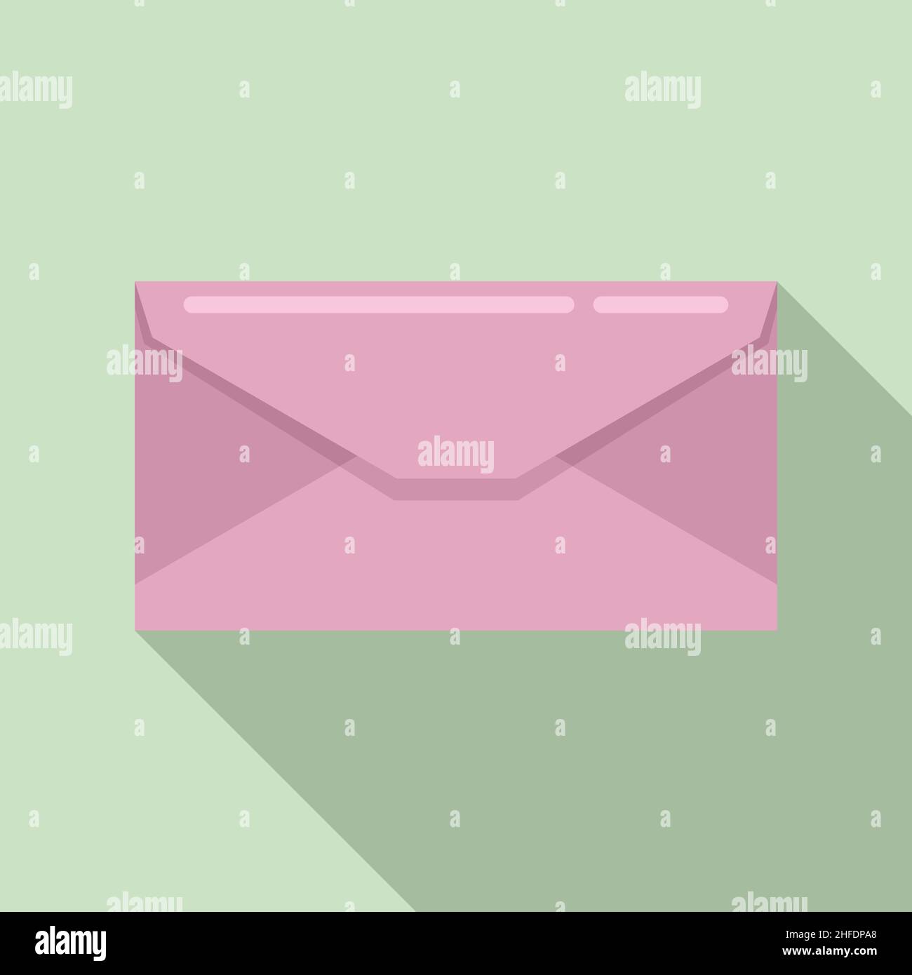 Pictogram envelope icon flat vector. Mail letter. Email paper Stock ...