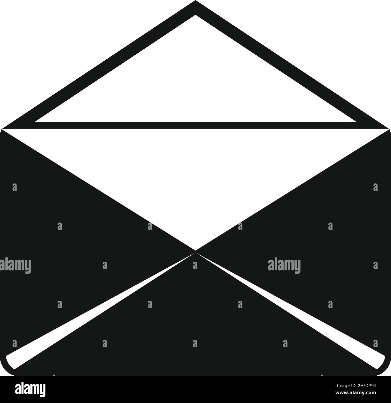 Close envelope icon simple vector. Mail letter. Post open Stock Vector ...