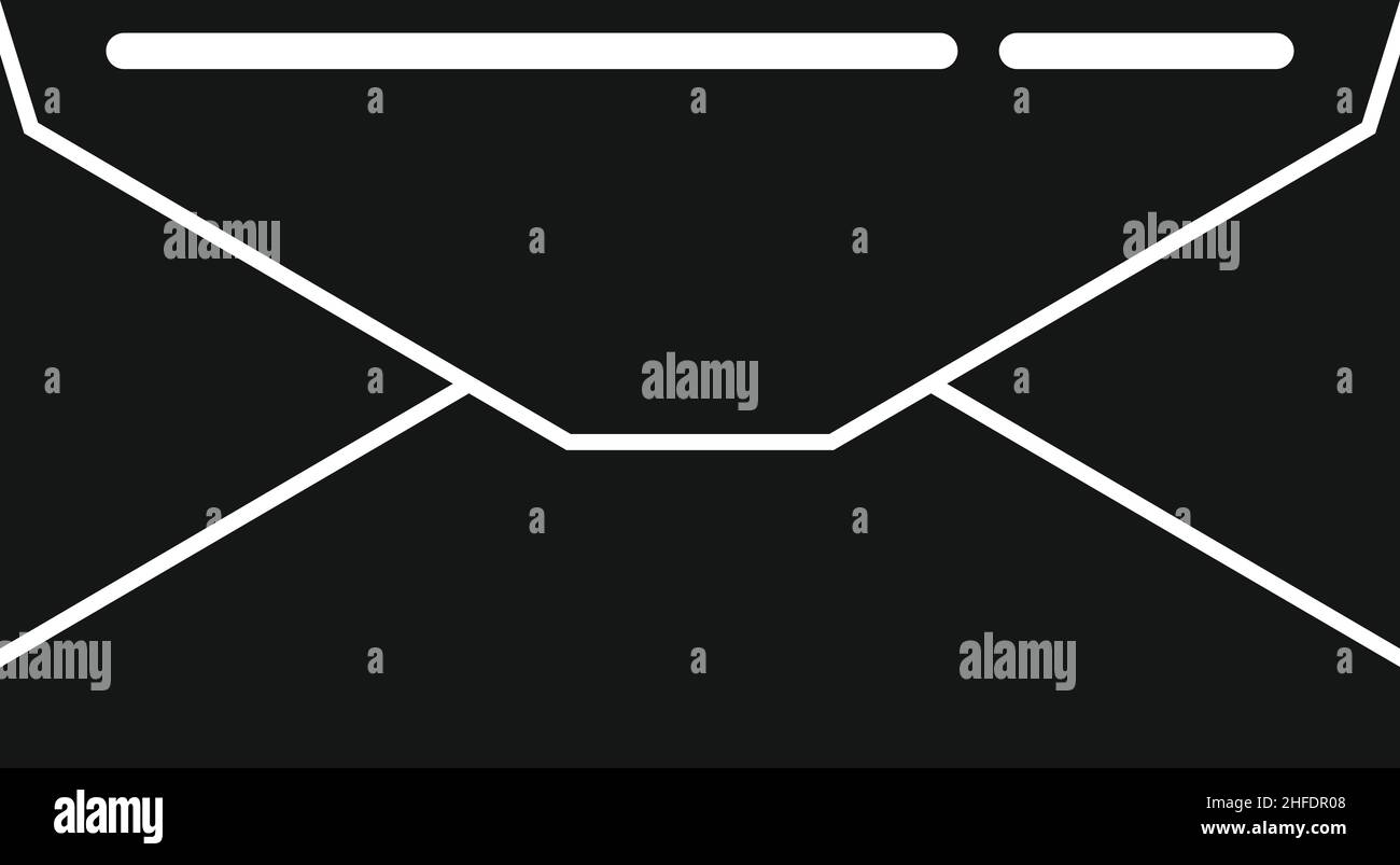 Pictogram envelope icon simple vector. Mail letter. Email paper Stock ...