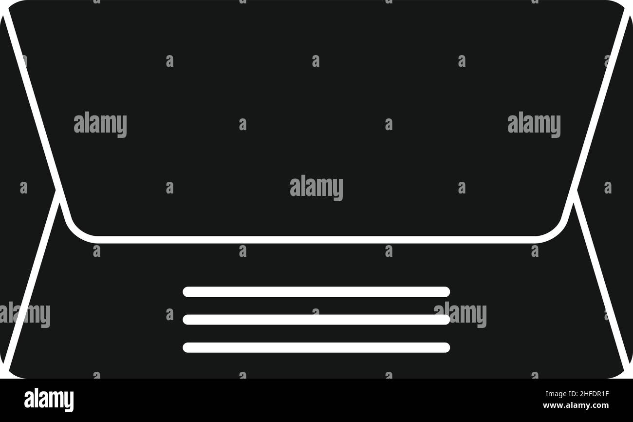 Delivery envelope icon simple vector. Mail letter. Email paper Stock ...