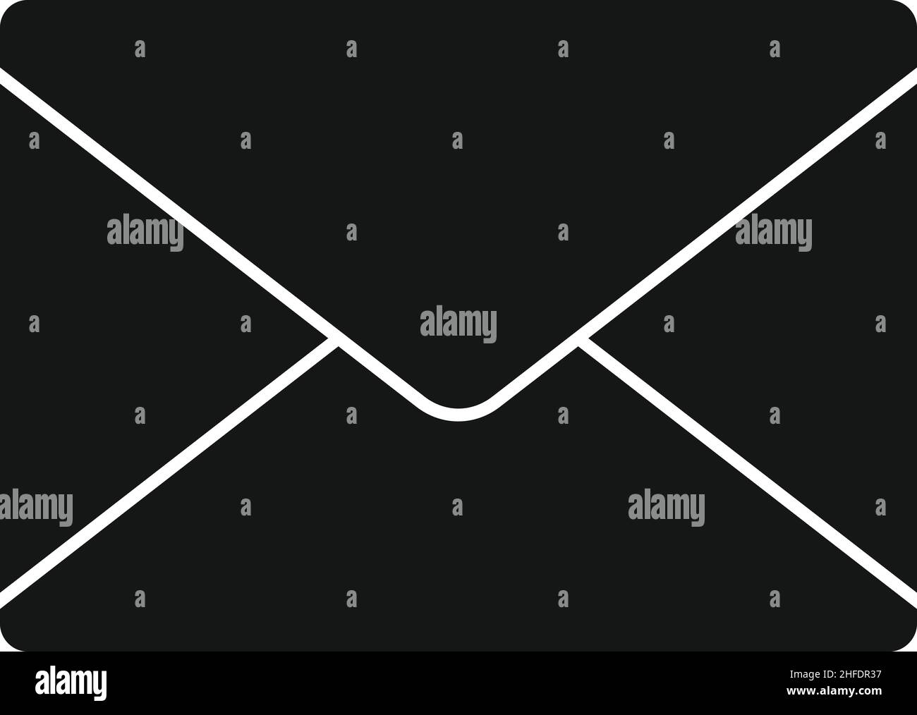Information envelope icon simple vector. Paper mail. Letter post Stock ...