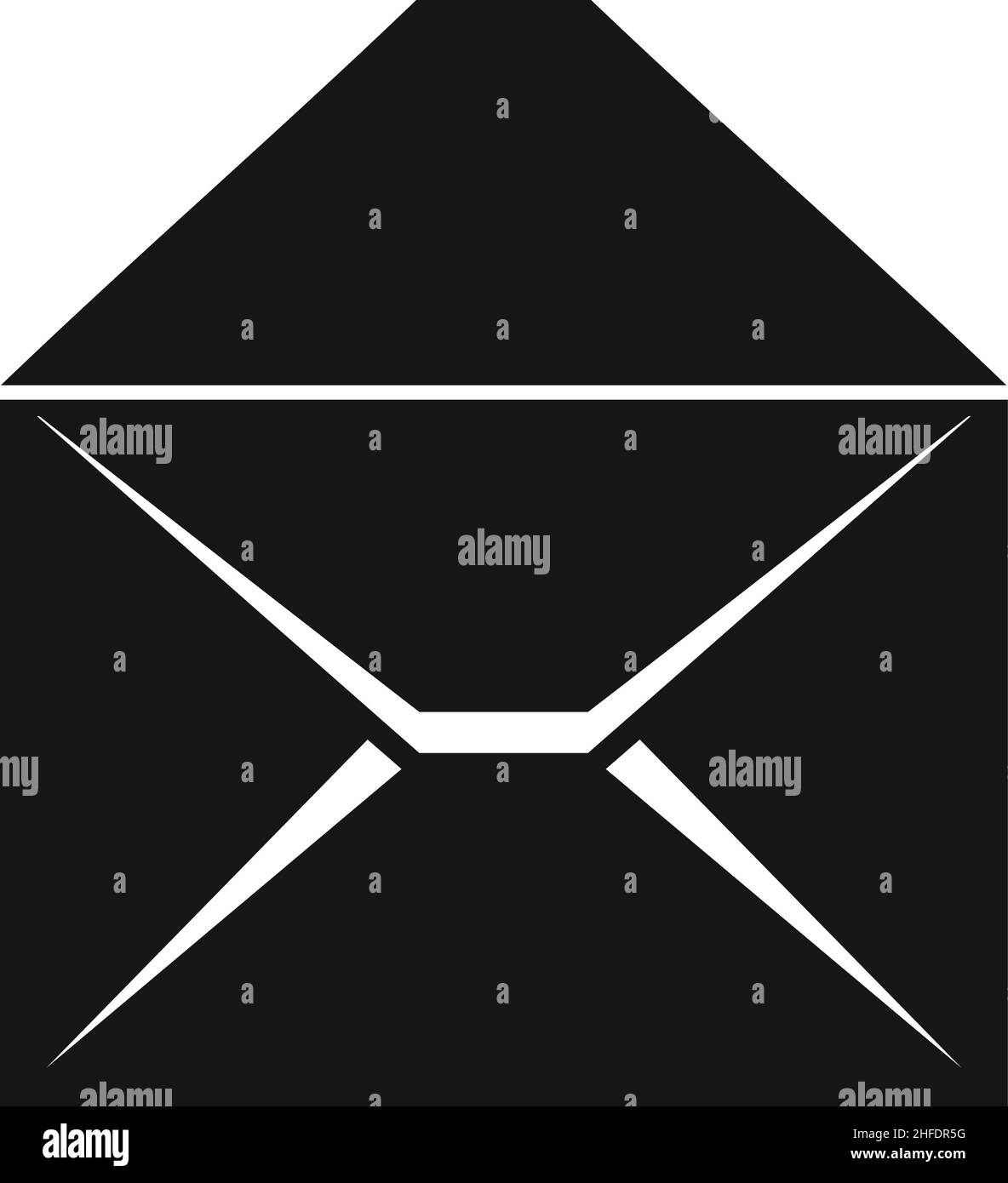 Document envelope icon simple vector. Information mail. Letter email ...