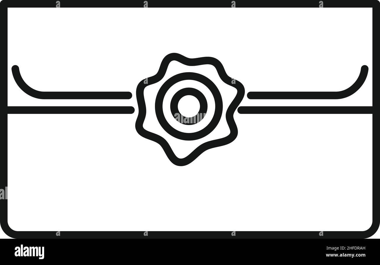 Business envelope icon outline vector. Mail letter. Paper post Stock ...