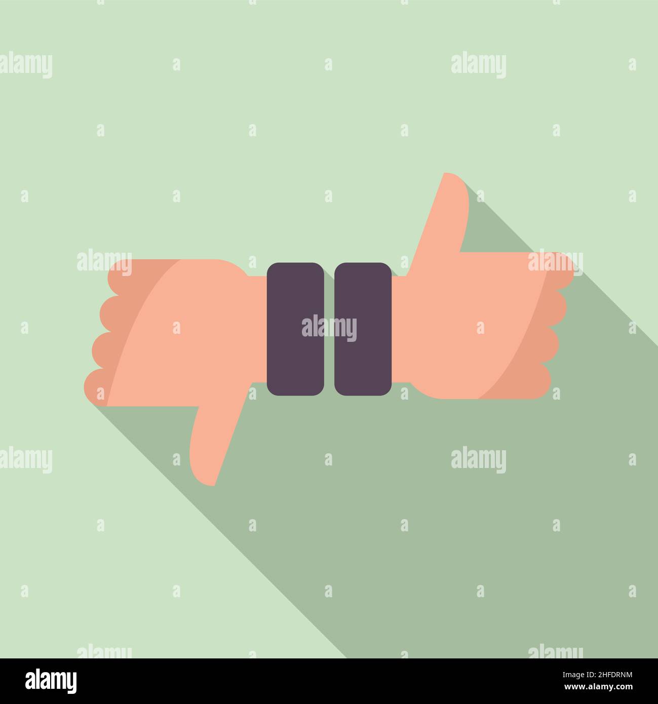 Like unlike comparison icon flat vector. Scale balance. Compare ...