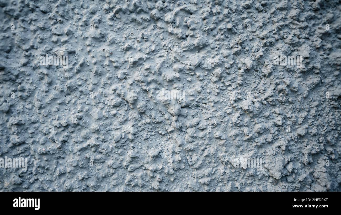 High detailed abstract fragment of gray drip wall background. Closed up ...