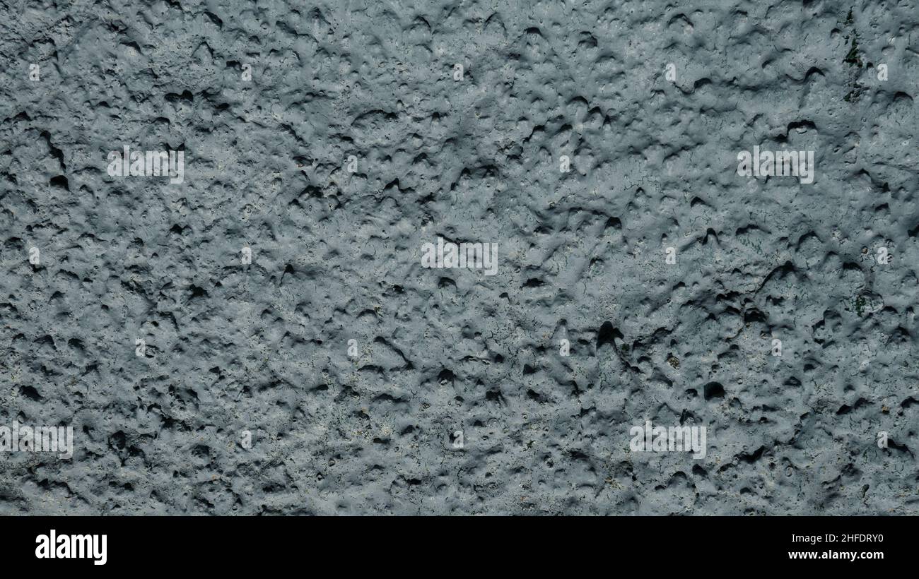 High detailed abstract fragment of gray drip wall background. Closed up ...