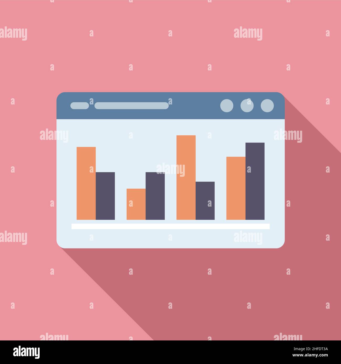 Business graph comparison icon flat vector. Scale compare. Money ...