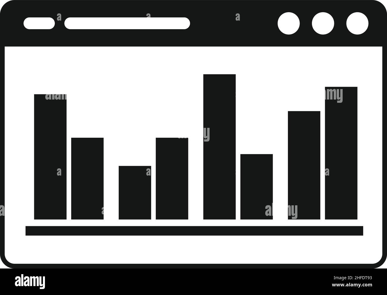 Business graph comparison icon simple vector. Scale compare. Money ...