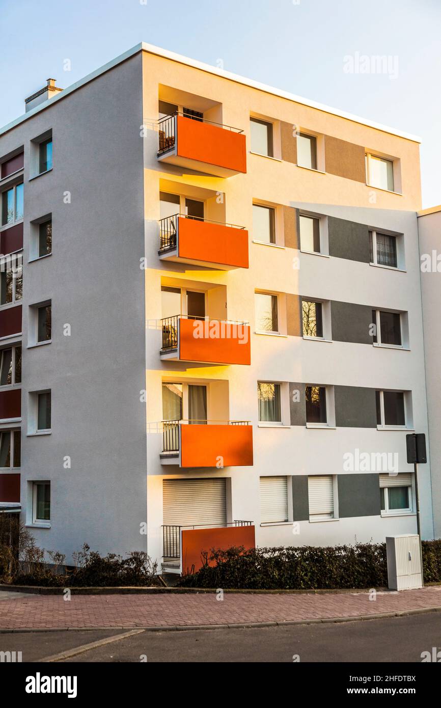 Residential building balconies full hi-res stock photography and images ...