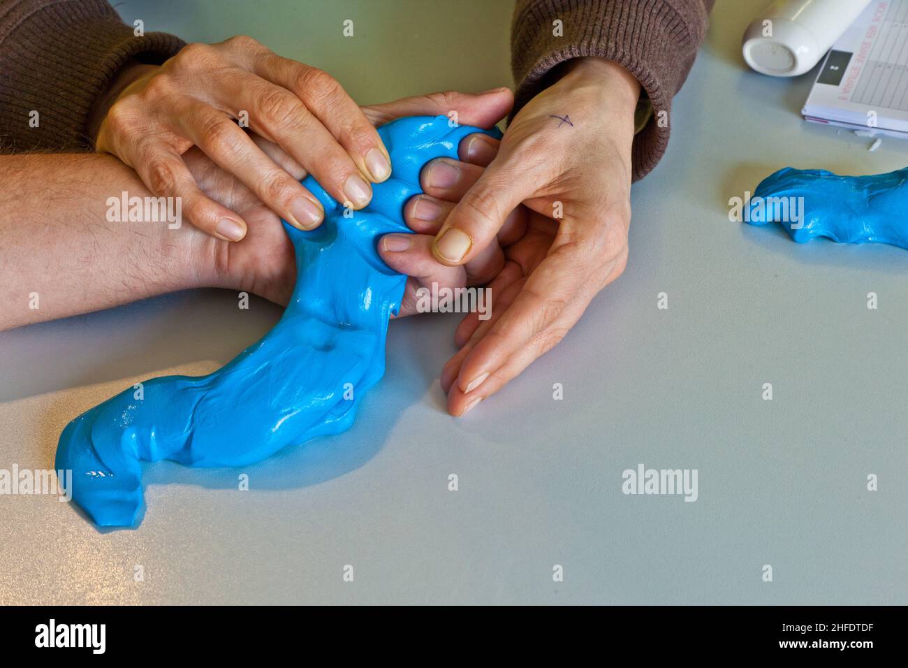 hand physiotherapy to recover a finger Stock Photo - Alamy