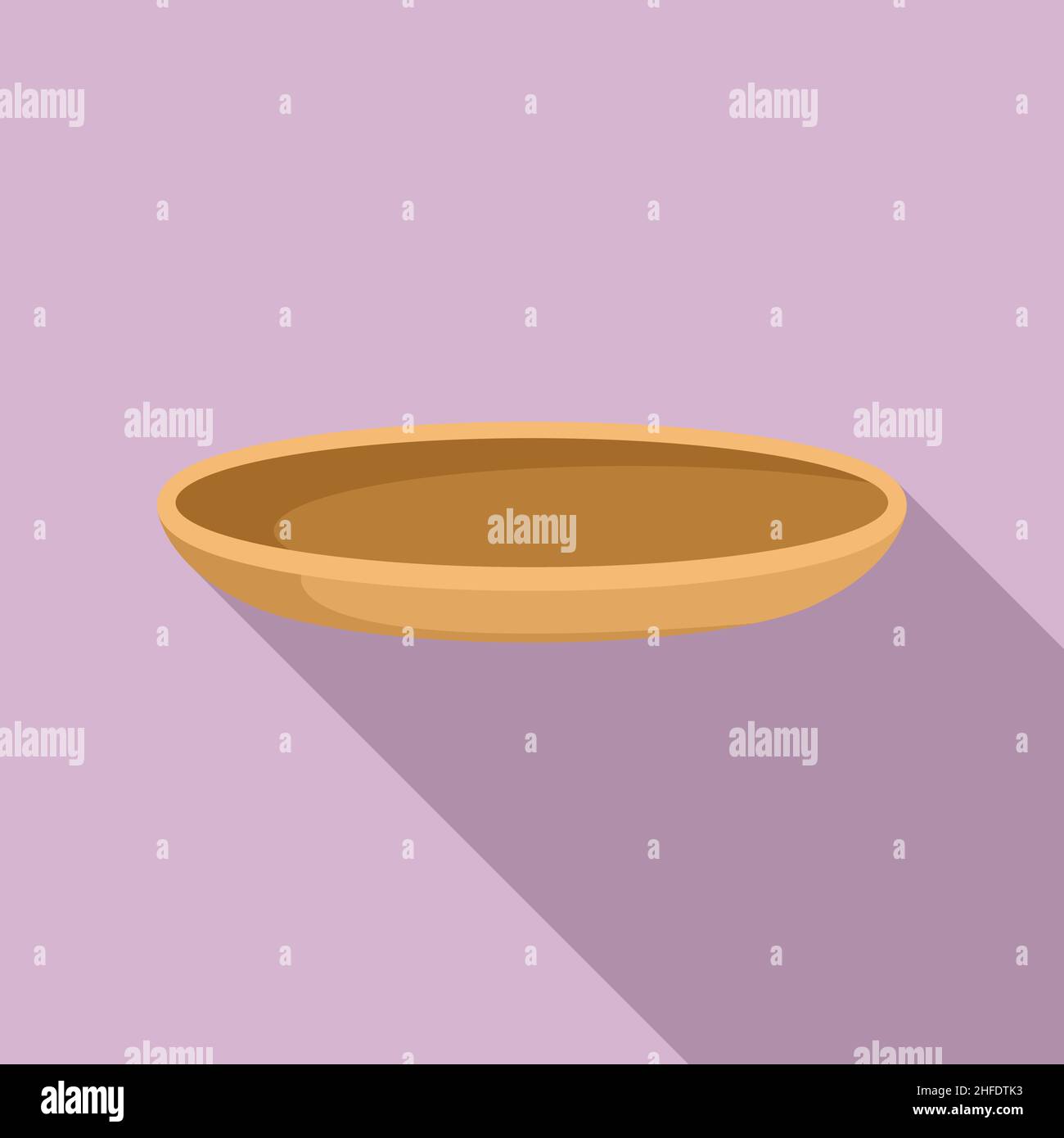 Dinner plate icon flat vector. Food dish. Table plate Stock Vector ...