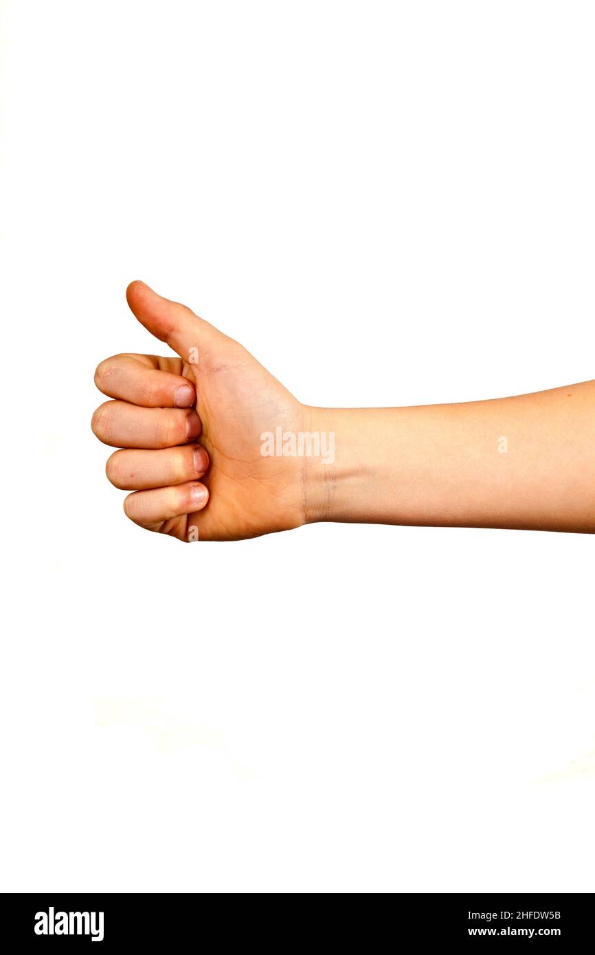 positive sign thumbs up Stock Photo - Alamy