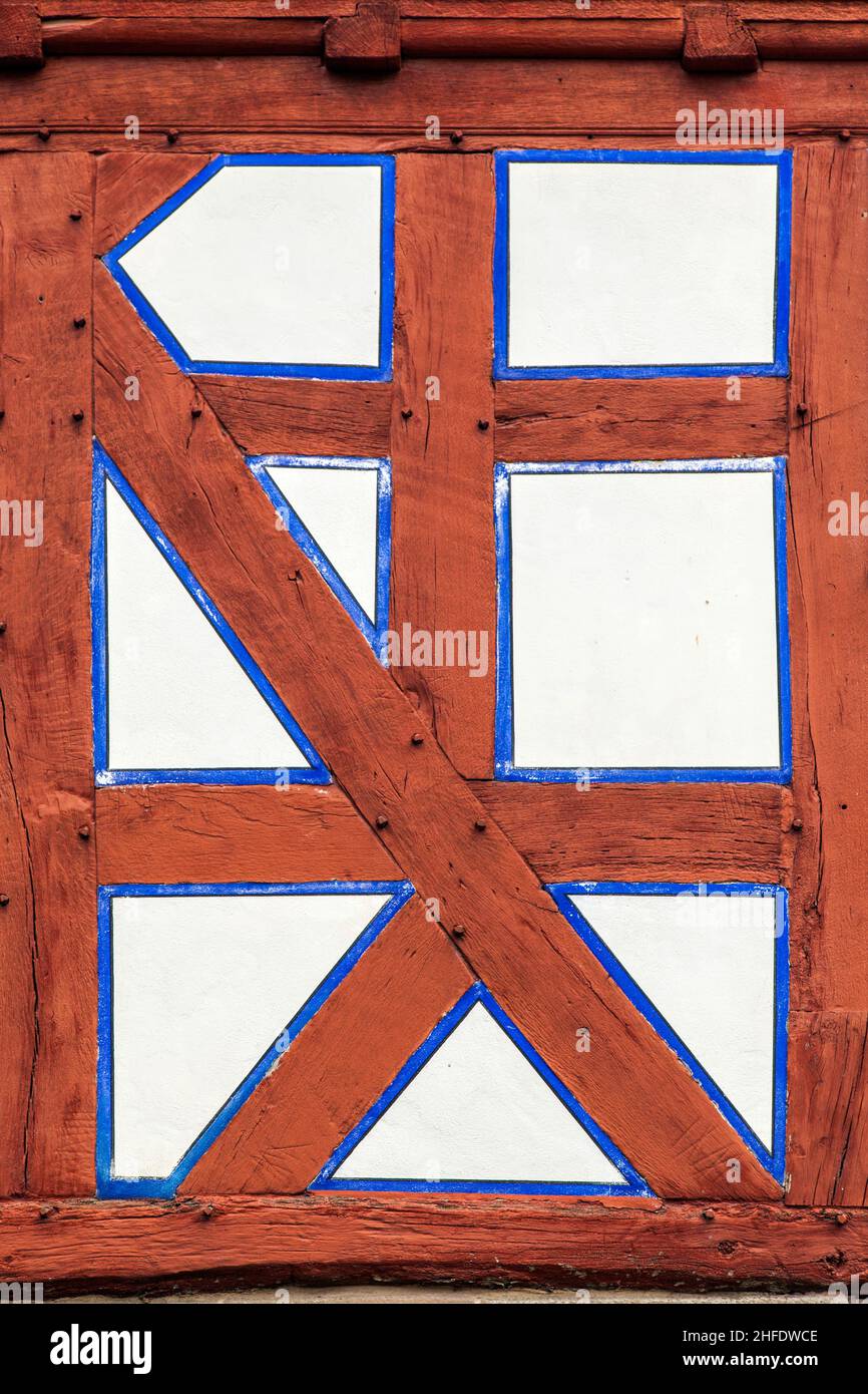 detail of old historic frame house Stock Photo - Alamy